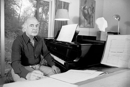 Samuel Barber at his piano - The Finest Photos
